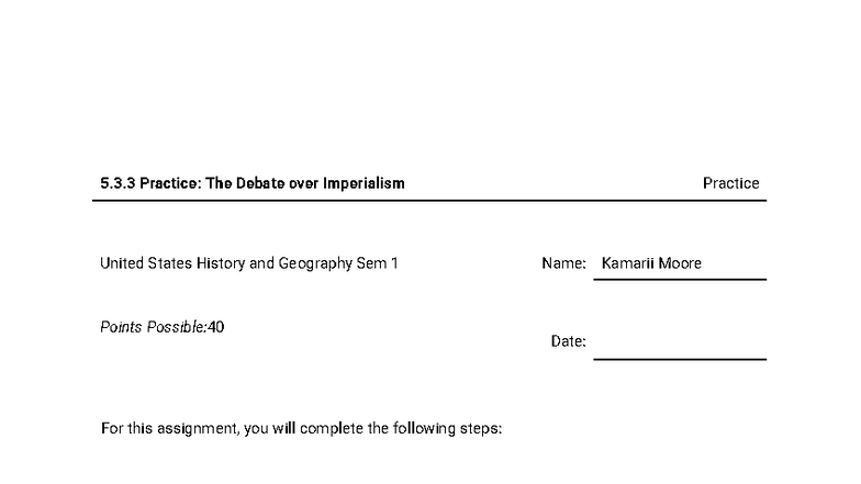5.3.3 Practice: The Debate over U.S. Imperialism - History Sem 1 - Studocu