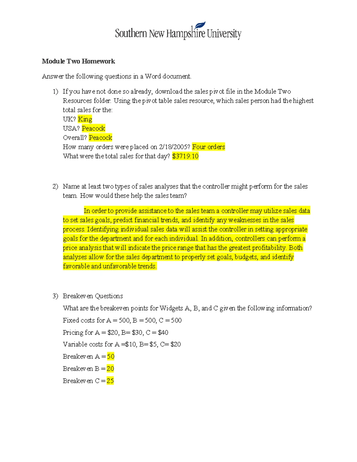 ACC 340 Module Eight Homework - Module Eight Homework If management ...
