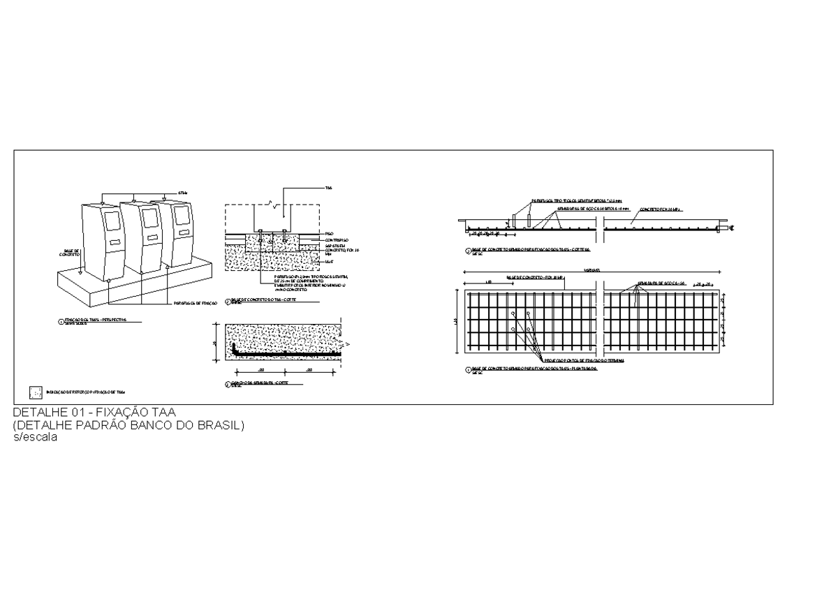 TAA Base Terminais: Fixação e Detalhes em Concreto FCK 30 MPa - Studocu