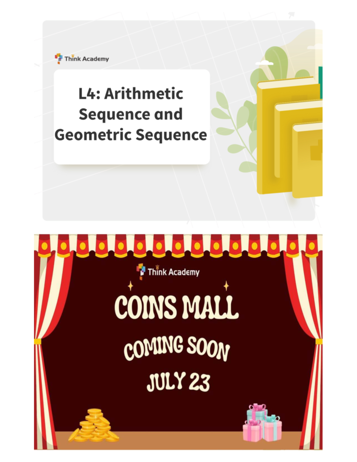 Think Academy L4: Arithmetic & Geometric Sequences Overview - Studocu