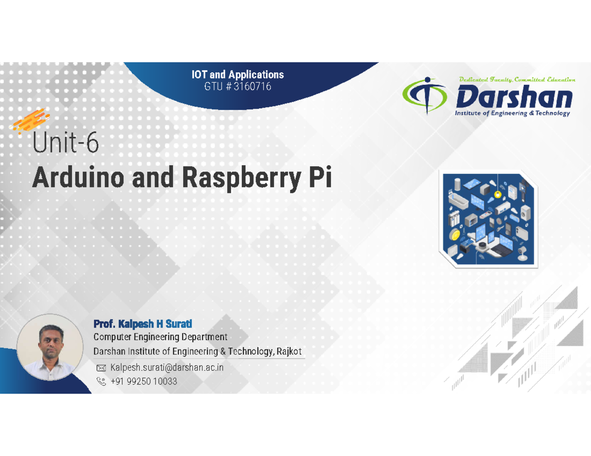 3160716 Io T GTU Study Material Presentations Unit-6 21052022055855 PM - Read-Only - Darshan ...