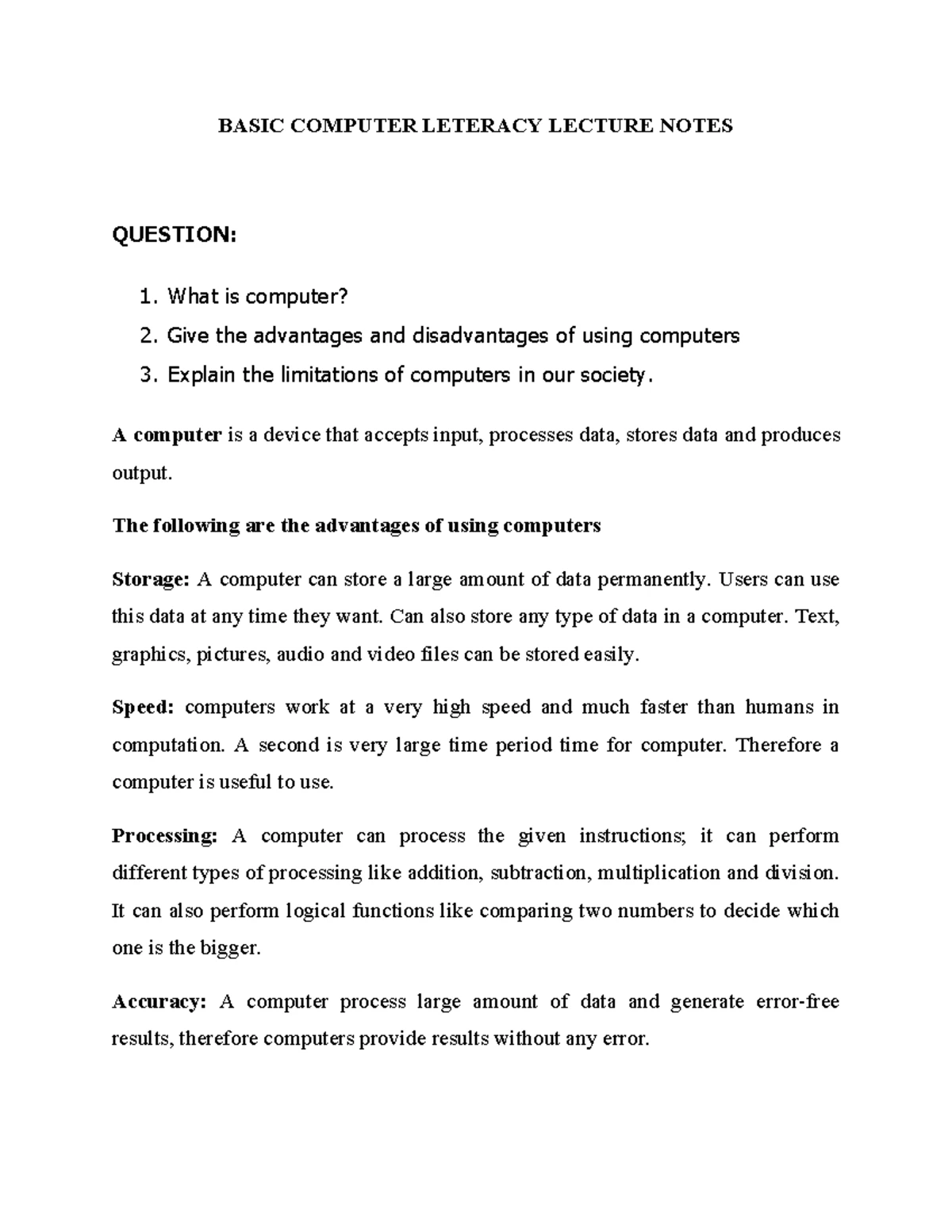 S1 ICT End of Term One Assessment 2023 - Exam Questions and Guidelines - Studocu