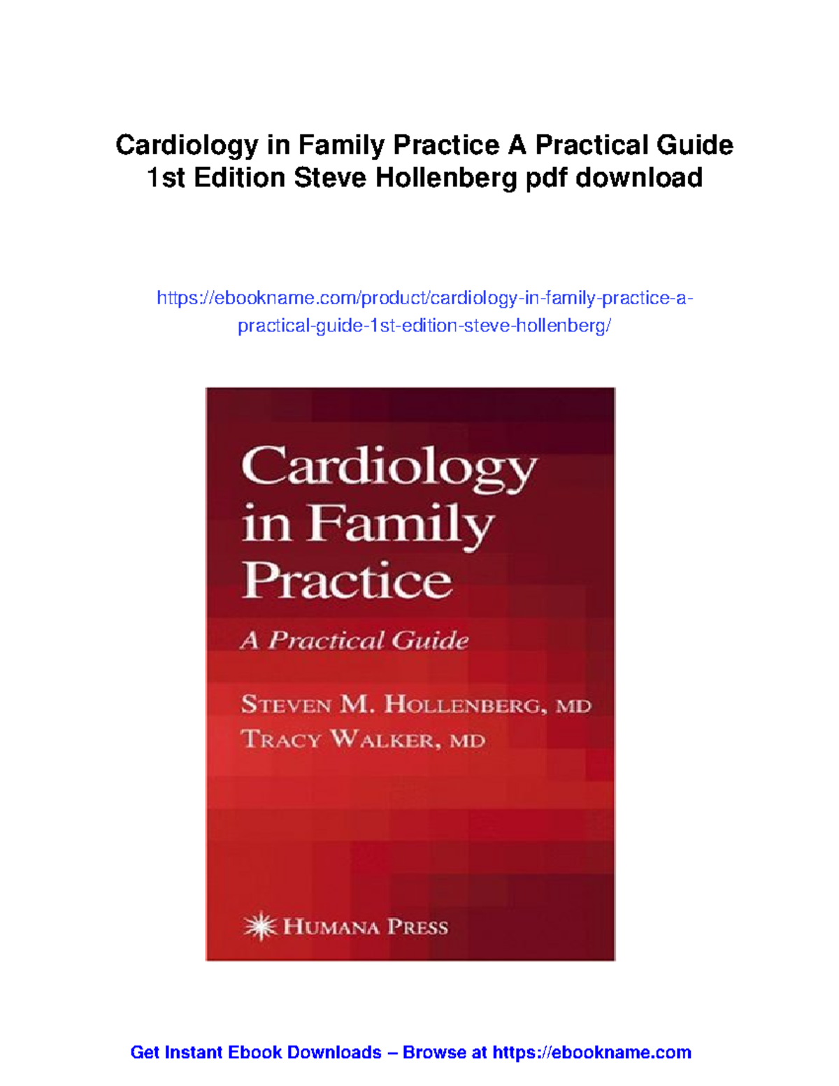 Cardiology in Family Practice: A Practical Guide (1st Ed.) by ...