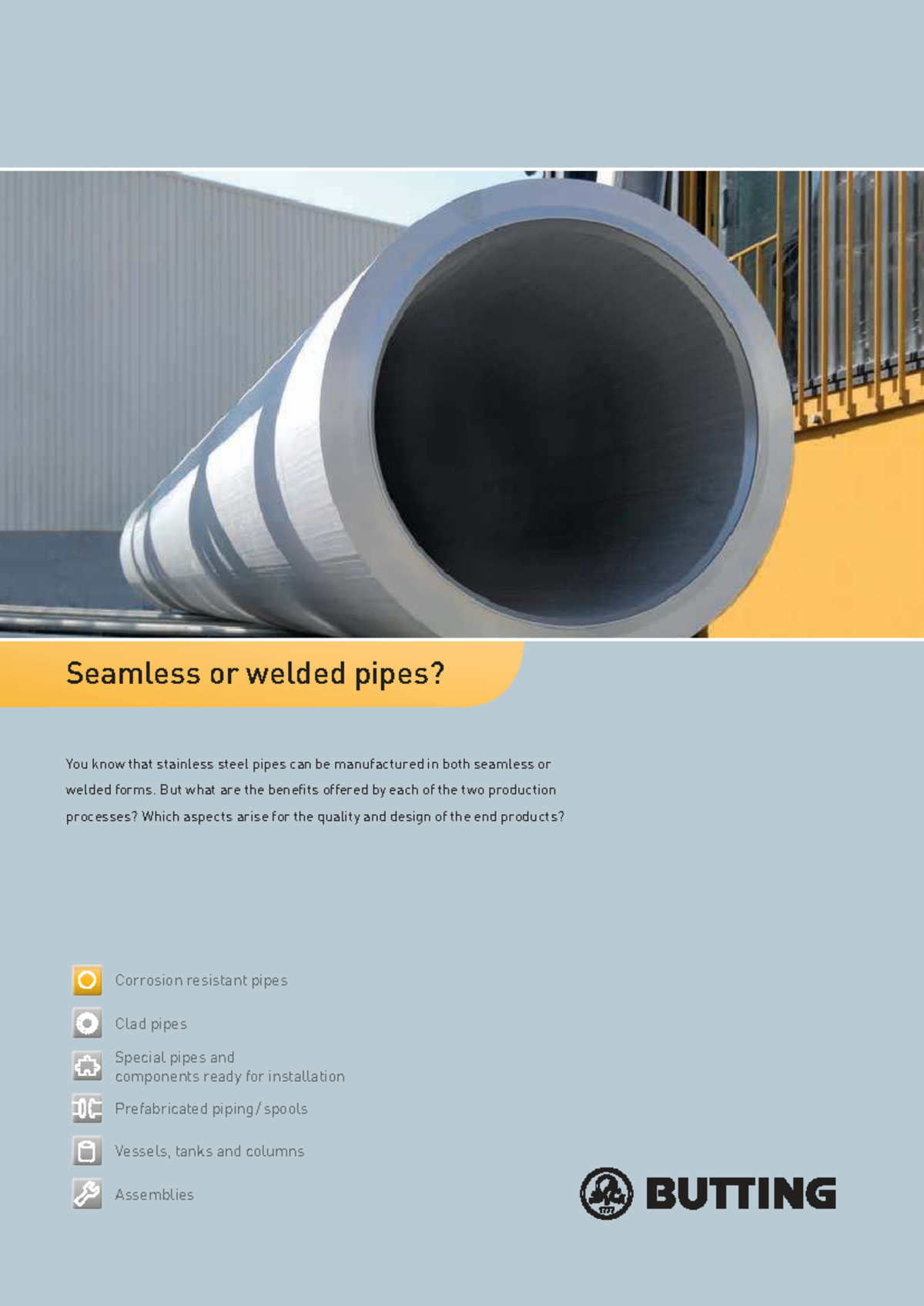 Butting 2020: Seamless vs. Welded Pipes - Quality & Benefits Analysis ...