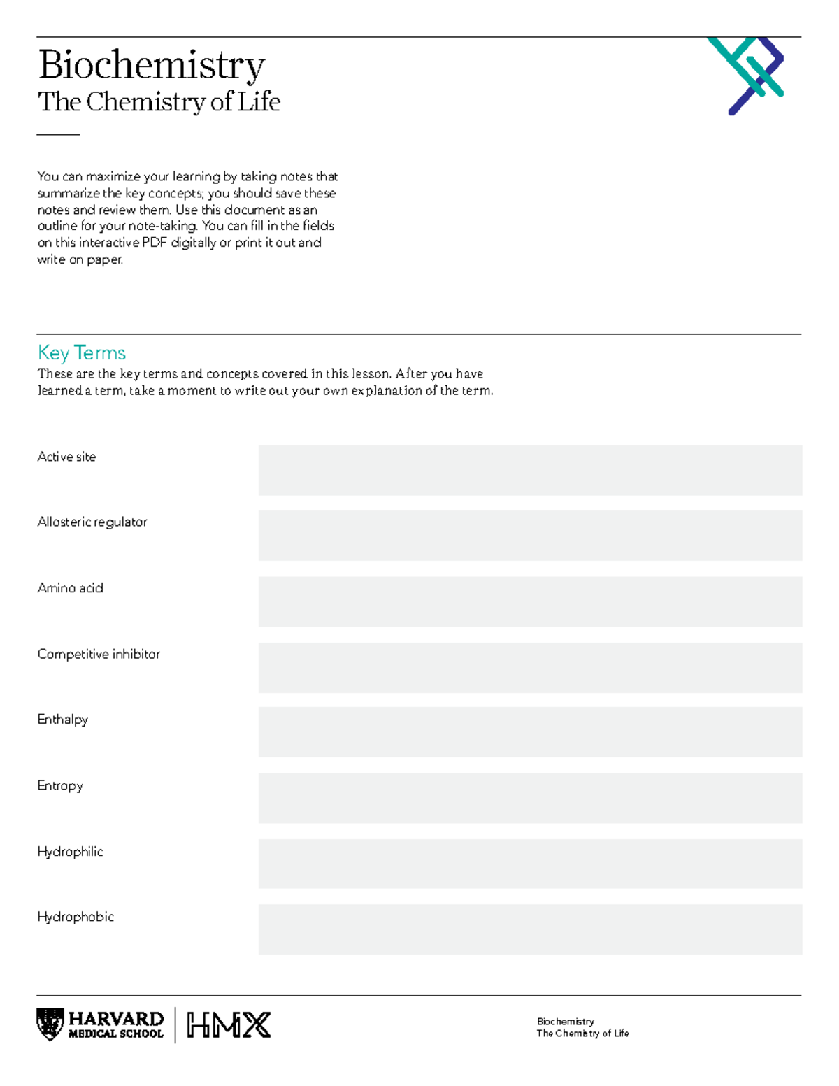 Biochemistry (BIO101) - The Chemistry of Life Study Notes - Studocu