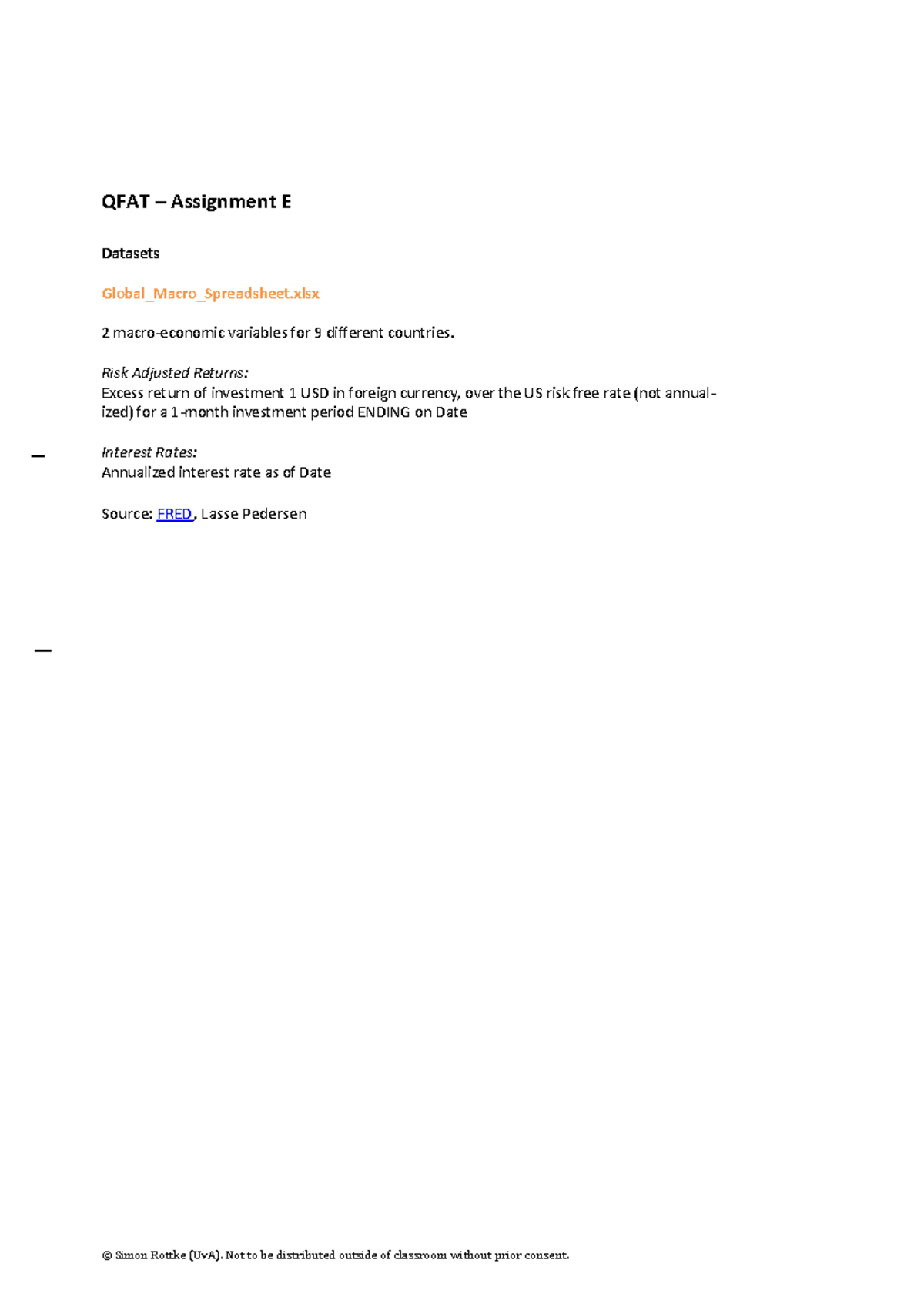 QFAT Assignment E: Analyzing FX Carry Trading & Risk Adjusted Returns ...