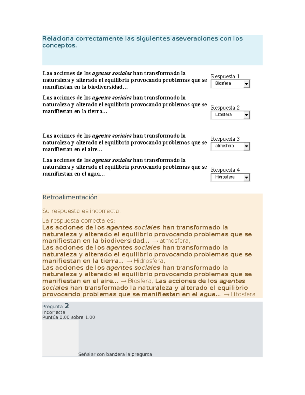 NM16 Actividad 9 - Relaciona correctamente las siguientes aseveraciones ...