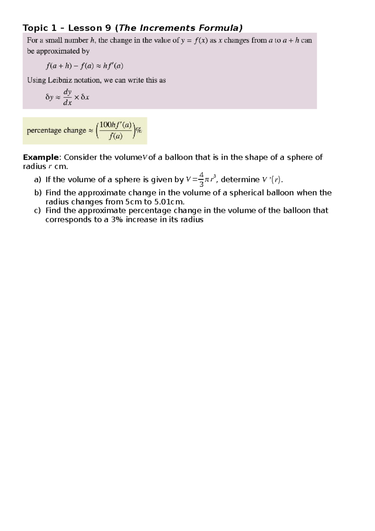 Lesson 9 Guided Notes - vbnm - MGMT20001 - Topic 1 – Lesson 9 (The ...
