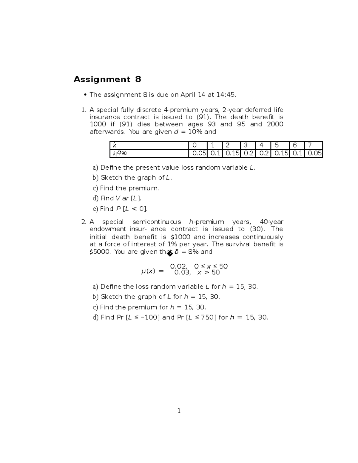 257ass8 Assignment 8 Assignment 8 The Assignment 8 Is Due On
