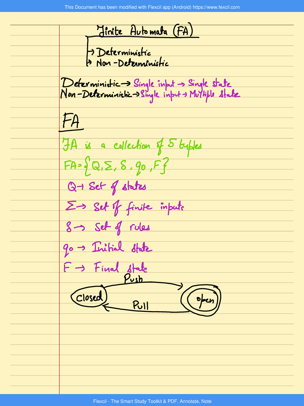 FLA organized - notes plus questions - This Document has been modified ...