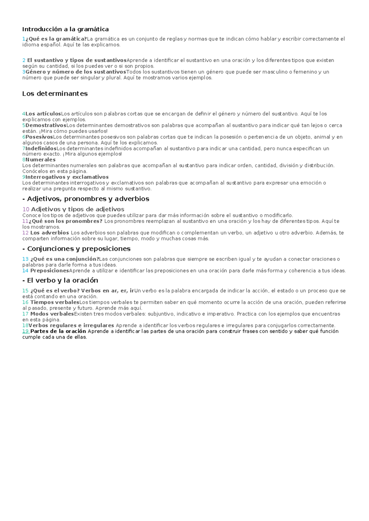 Introducción a la Gramática: Reglas y Estructuras del Español - Studocu