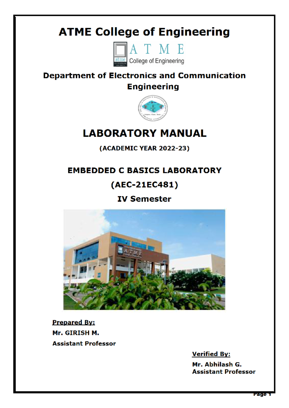 21EC481 Lab Manual Website-1 - ARM Microcontrollers & Embedded Systems ...