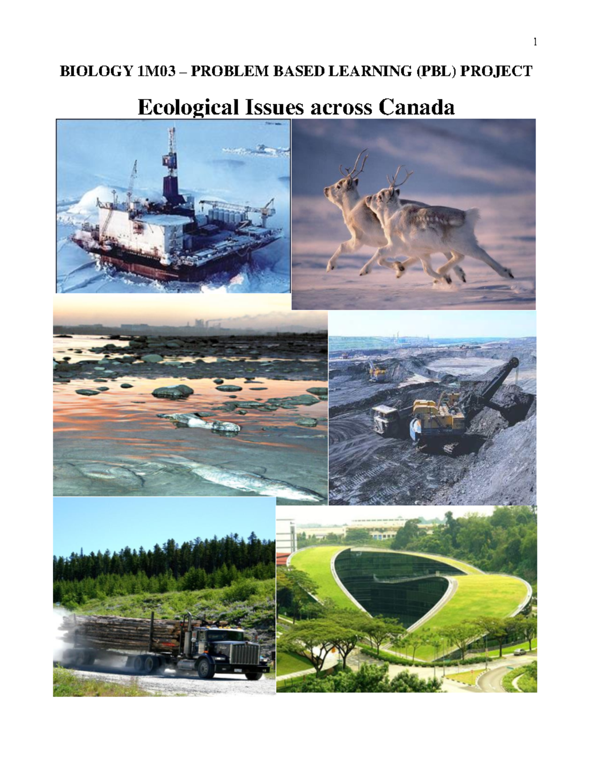 BIOLOGY 1M03 PBL Project Final Draft: Ecological Issues in Canada - Studocu
