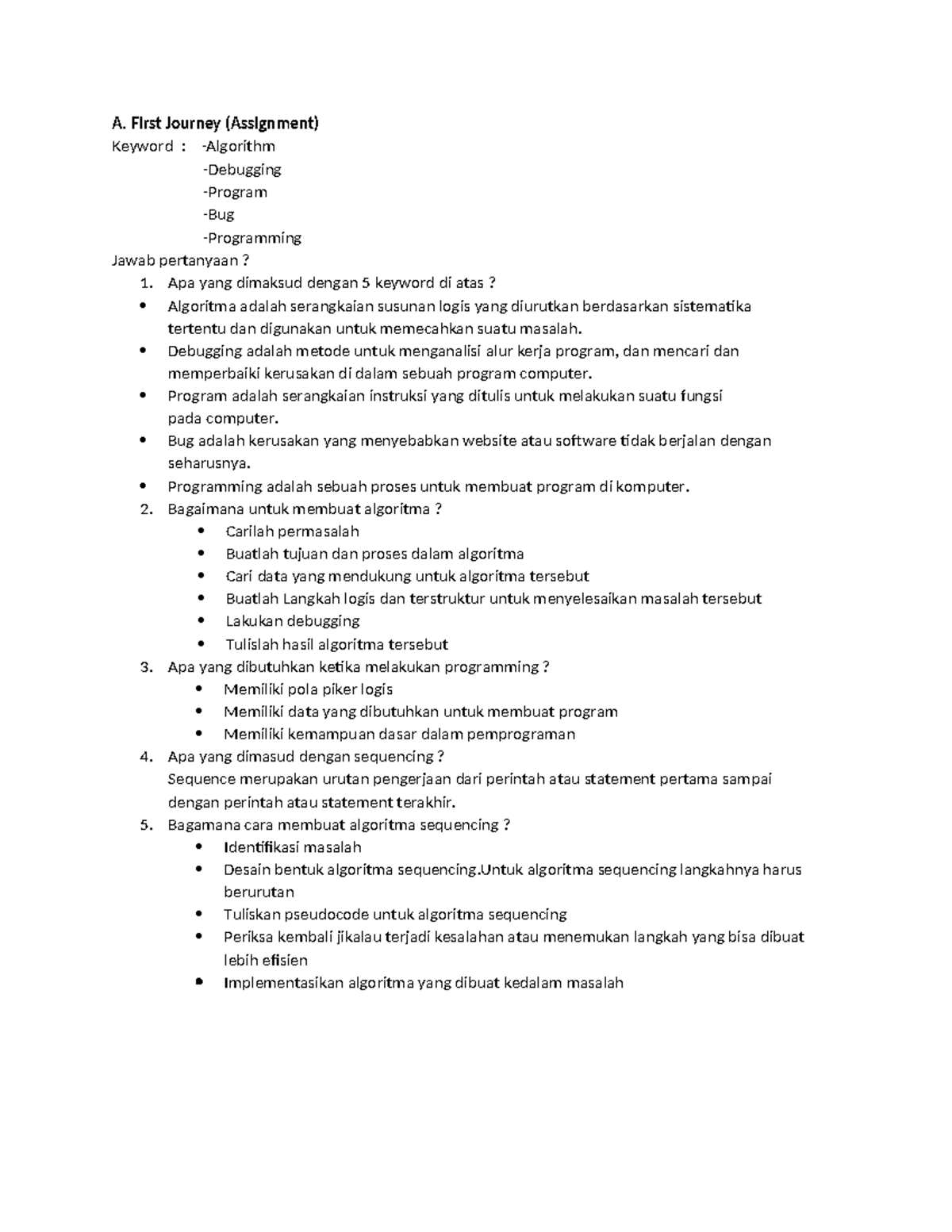 Praktikum Code: Algoritma dan Debugging (Assignment) - Studocu