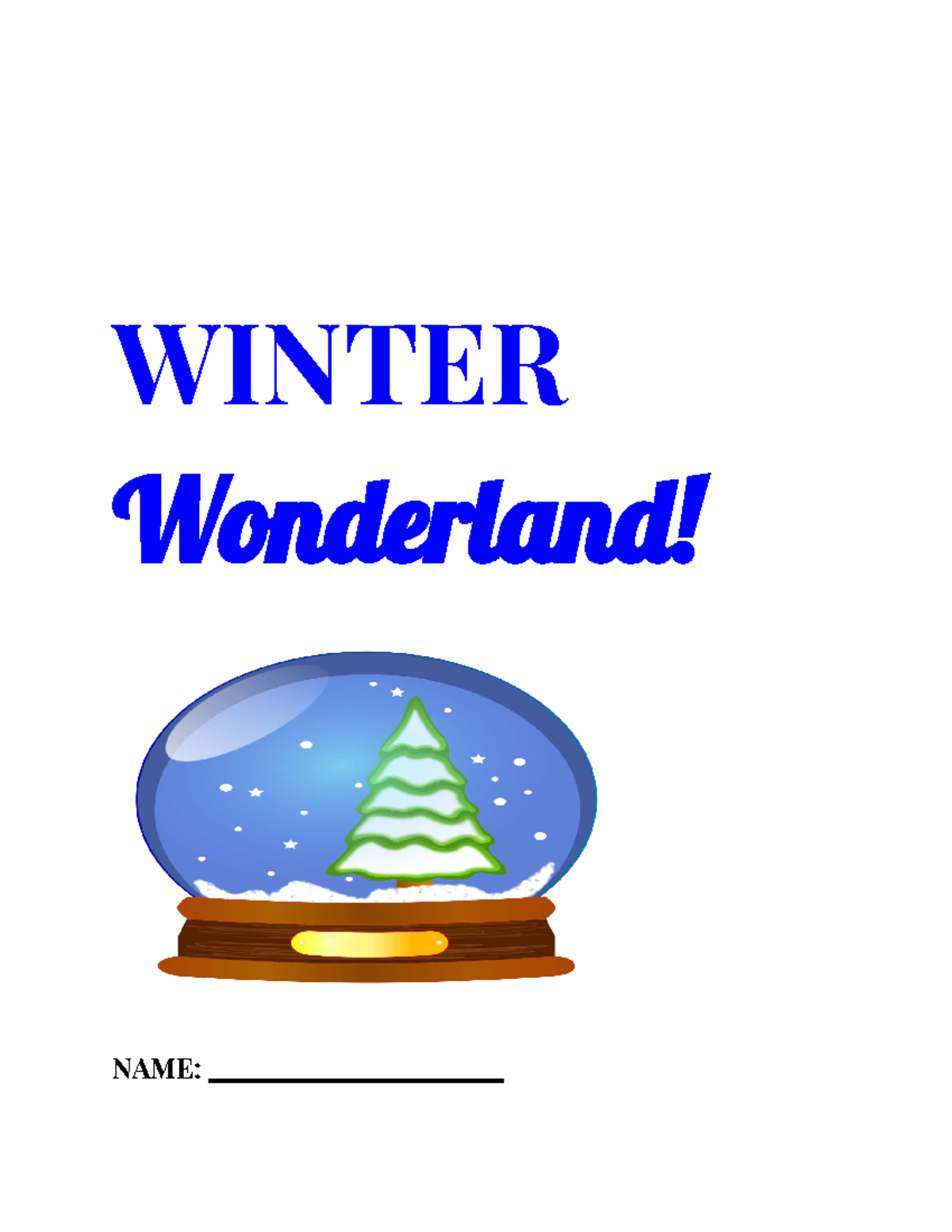 Winter Wonderland - Script for Scene 1 to Scene 11 - Studeersnel