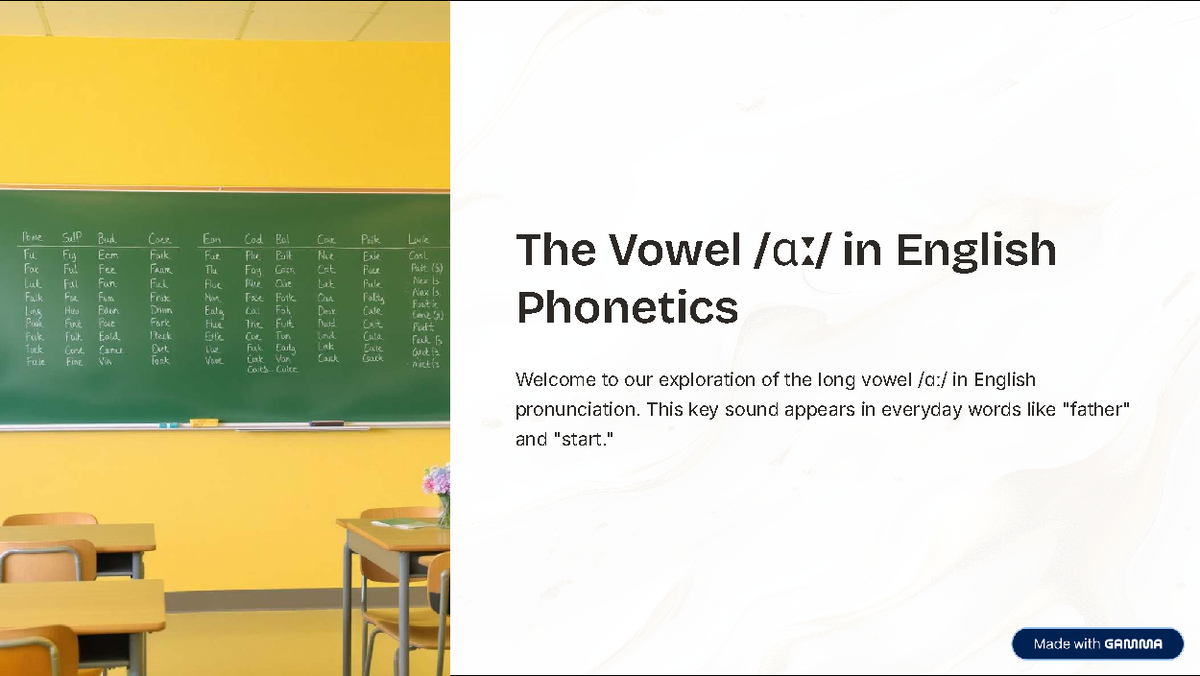 English Phonetics: Exploring Long Vowels and Their Articulation - Studocu