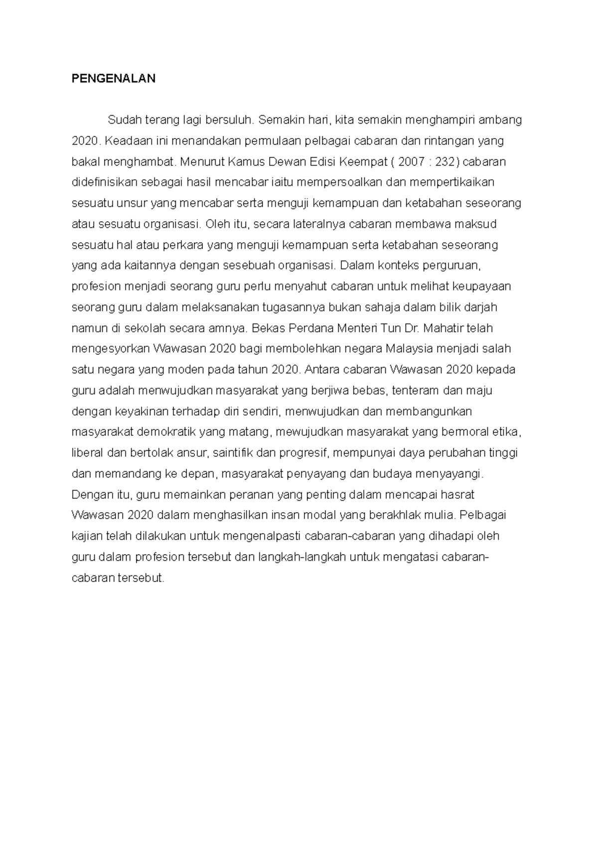 Cabaran Guru Dalam Menghadapi Perubahan Era Globalisasi dan Pendidikan ...