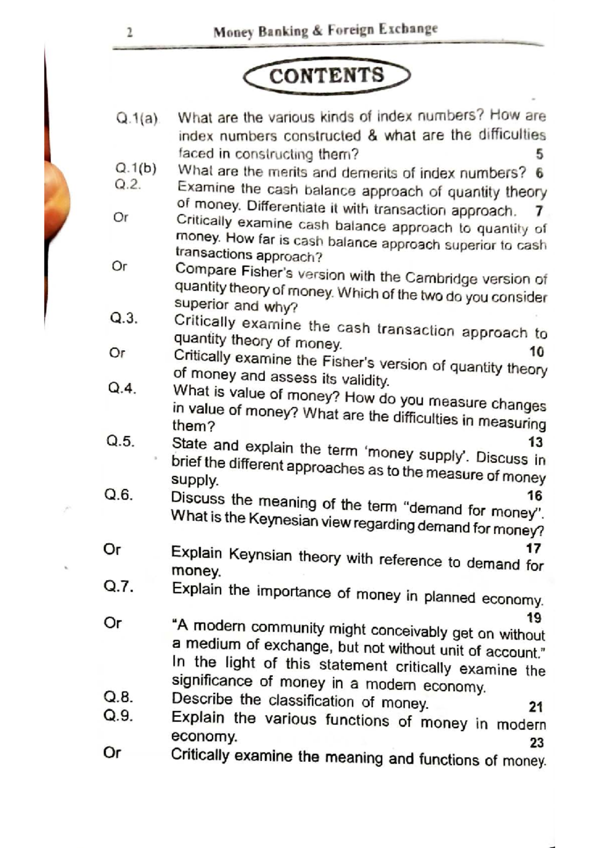 Money Banking and Foreign Exchange: Key Concepts and Theories (B.Com ...