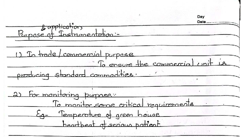 Instrumentation Notes: CS Overview of Measurement Systems and Standards ...