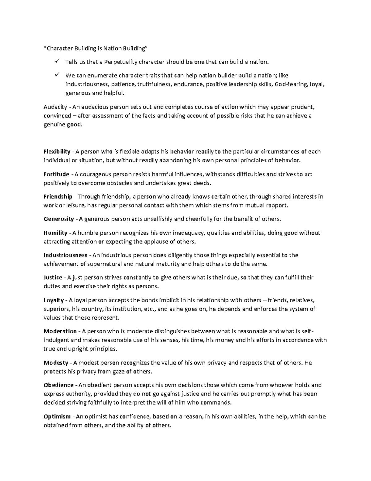 Character Traits Essential for Nation Building: A Comprehensive Guide ...