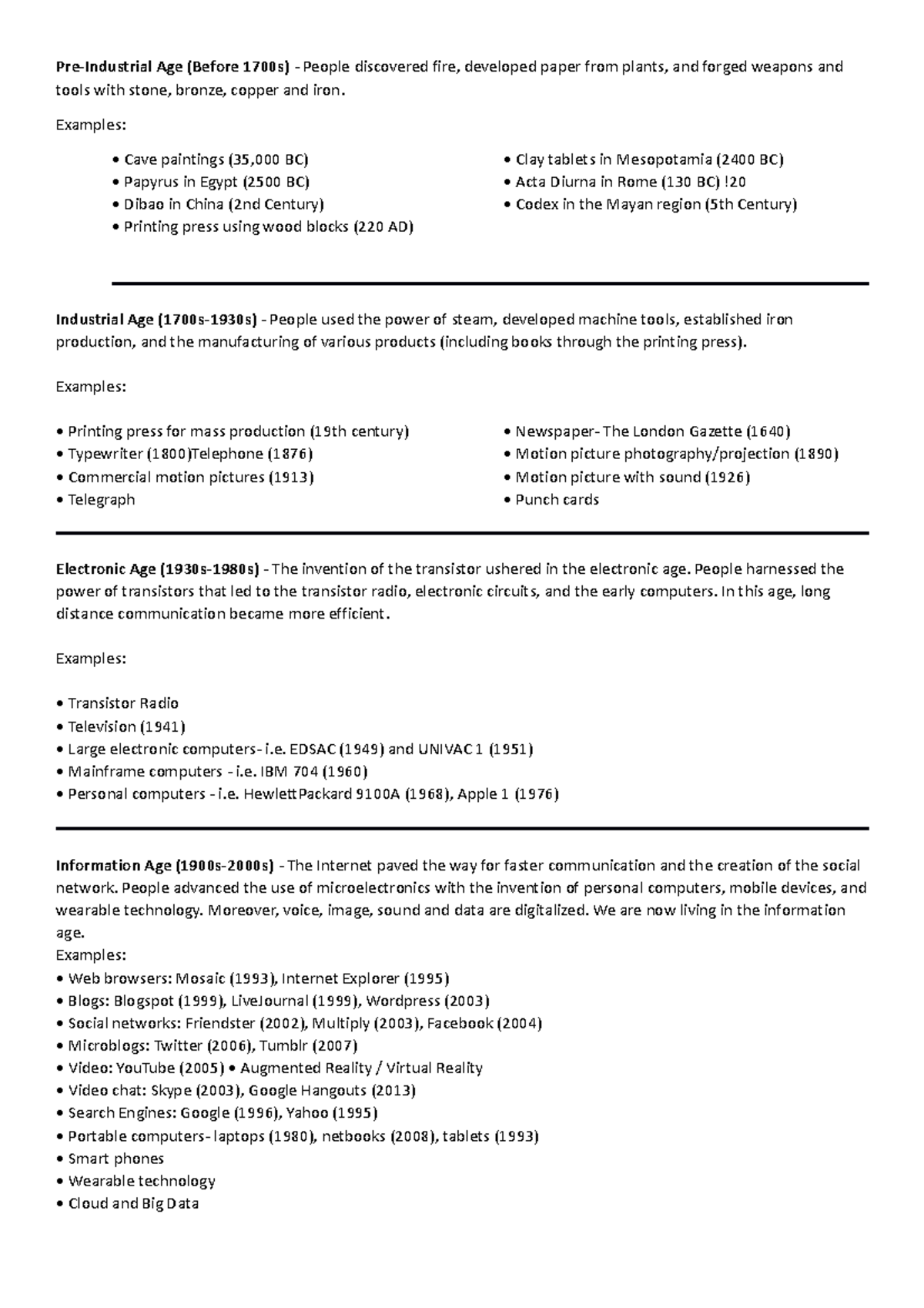 Evolution of Media Through the Ages: A Comprehensive Overview - Studocu