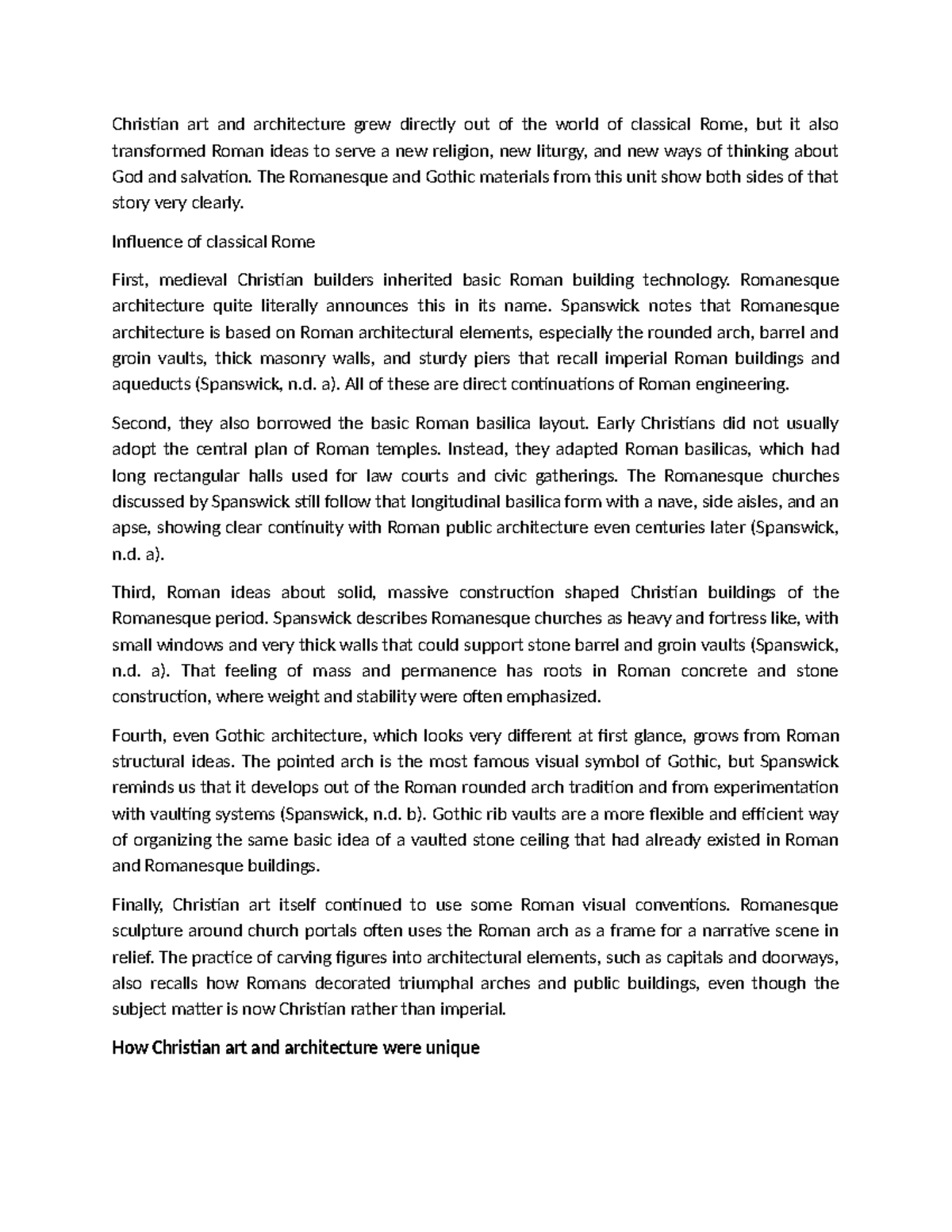 AHIST 1401 - Art History: The Evolution of Christian Art & Architecture ...