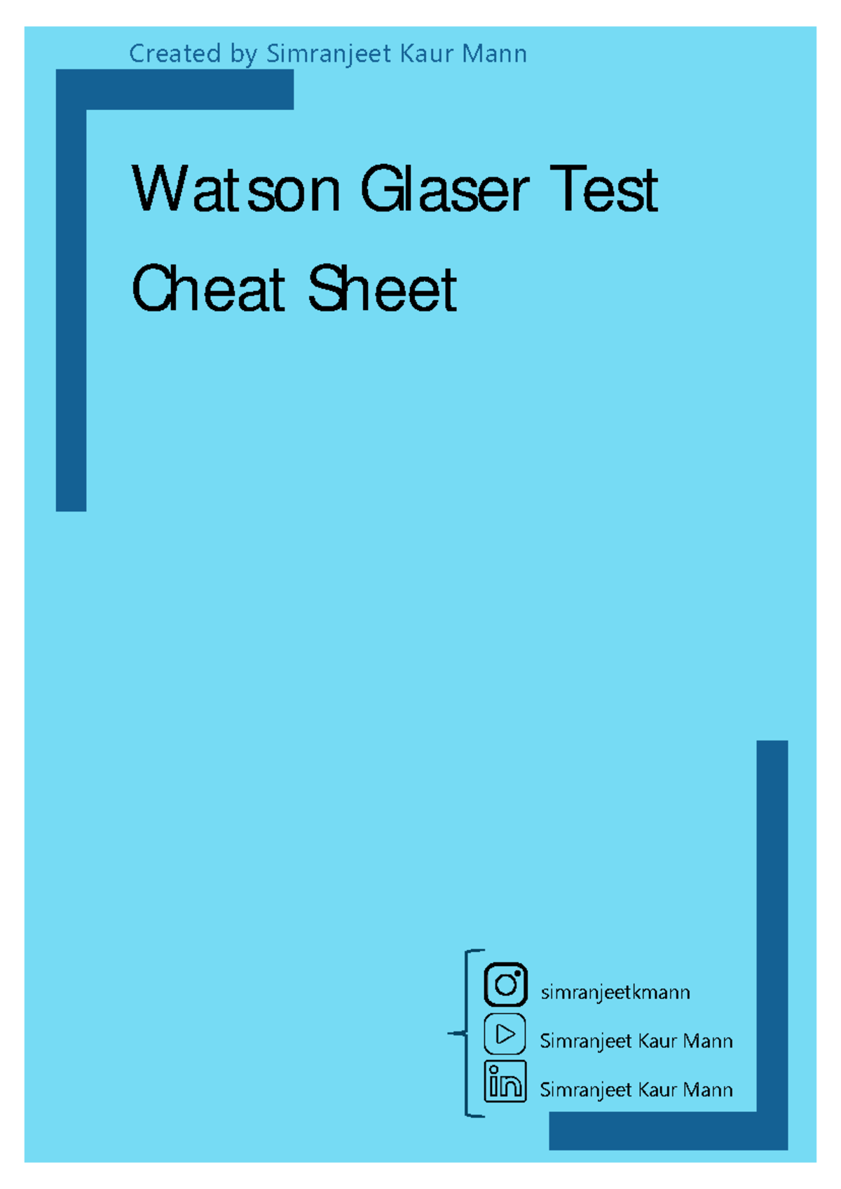 Watson Glaser Test: Comprehensive Cheatsheet for Success - Studocu