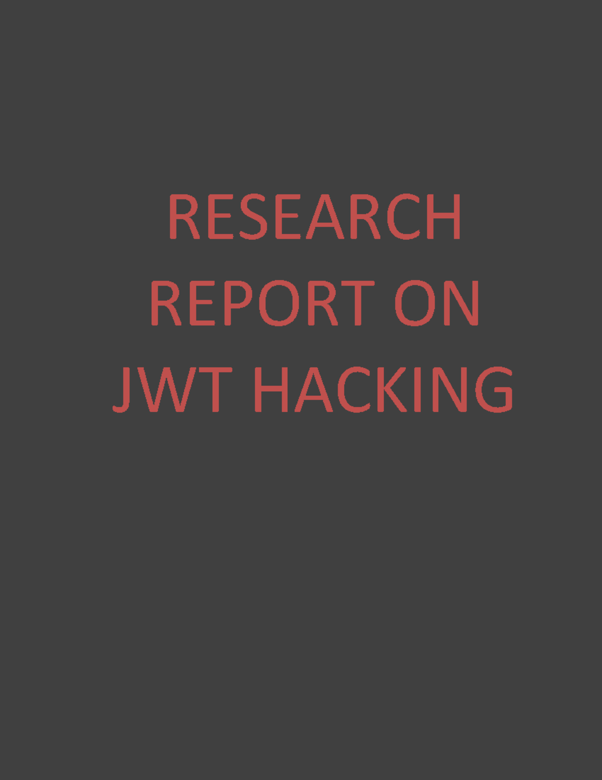 JWT Hacking: Understanding Vulnerabilities and Mitigation Strategies - Studocu