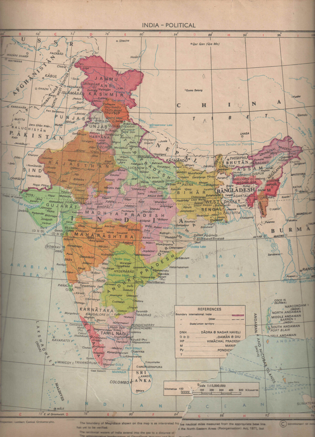 India Old Map Analysis - Political Boundaries and Geography - Studocu