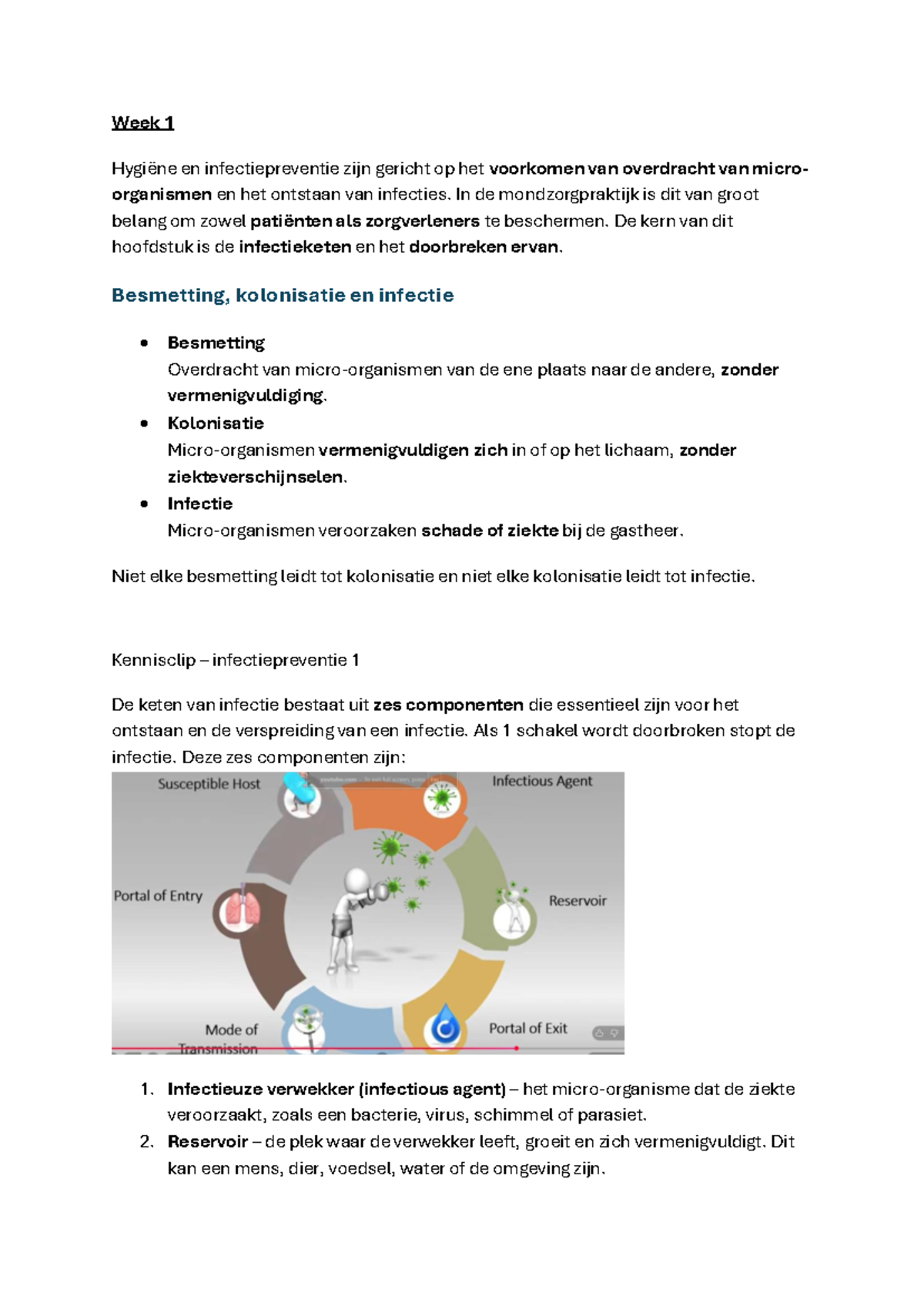Week 1: Hygiëne en Infectiepreventie in de Mondzorg (Microbiologie ...