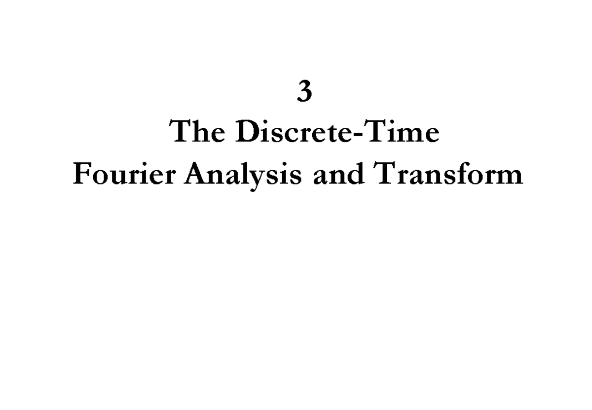 DS FT 1b - Fourier Analysis: Sampling & Reconstruction Techniques - Studocu