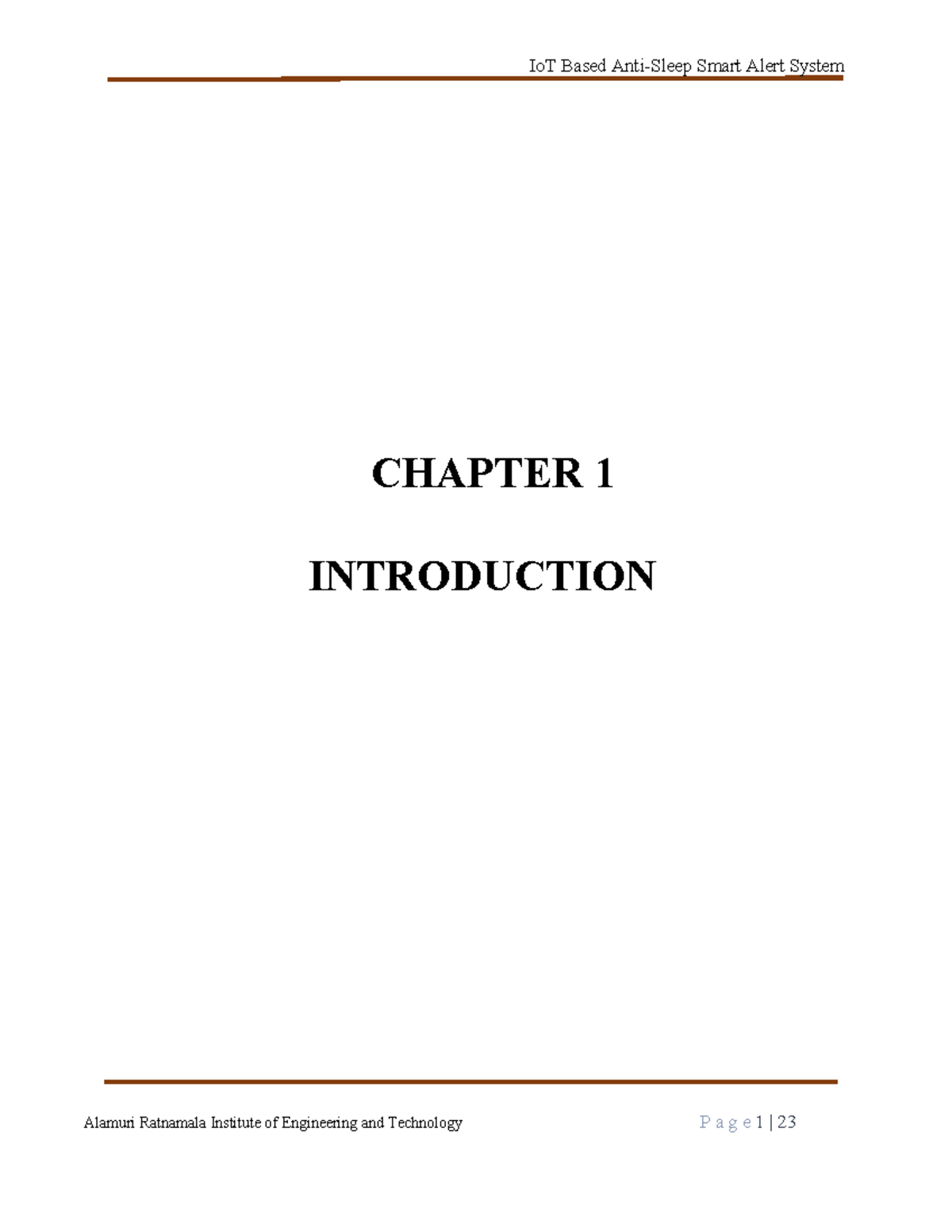 IoT Based Anti Sleep Alert System - Mini Project Report Part 3 - Studocu