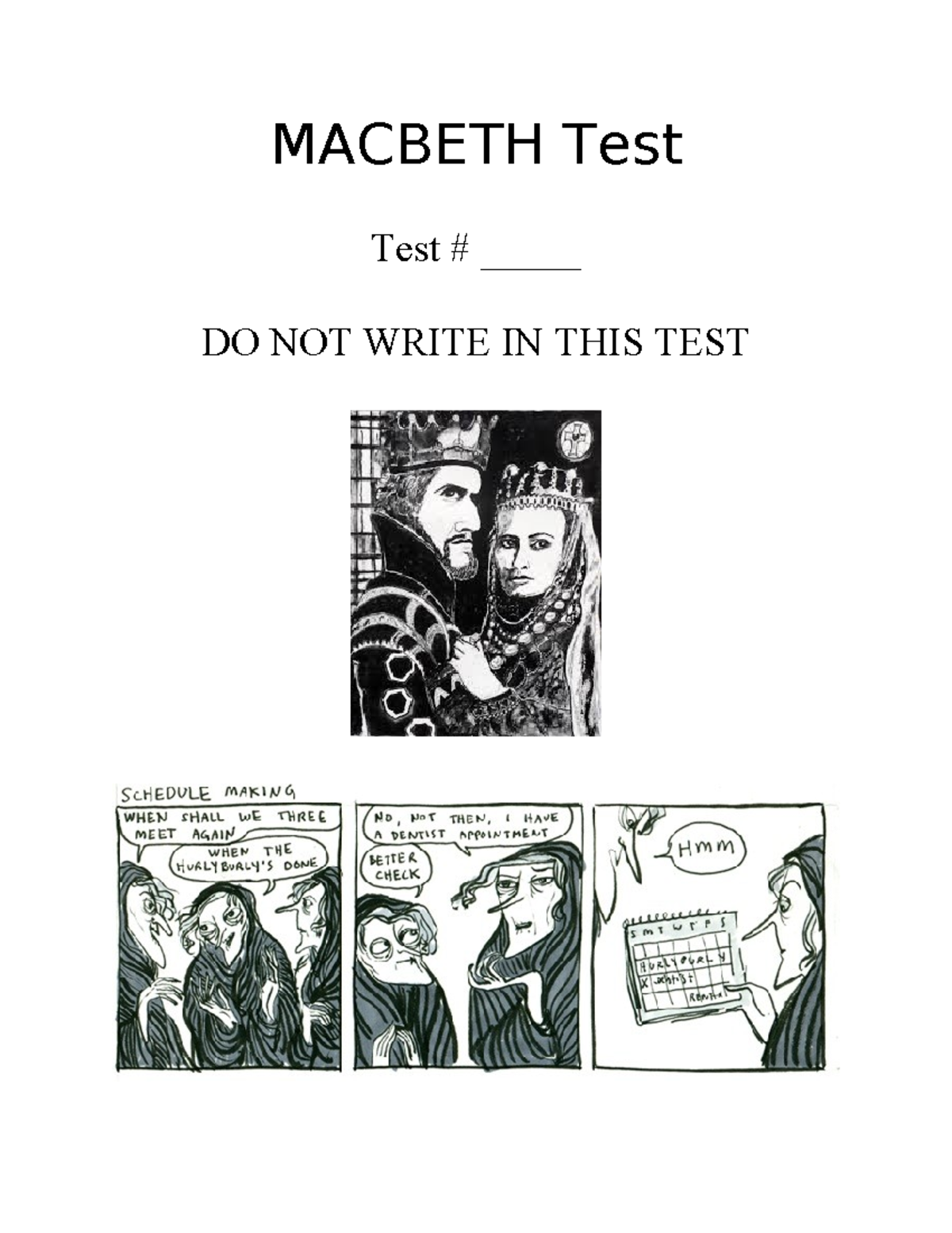 MACBETH Final Test - Knowledge Assessment on Shakespeare's Play - Studocu