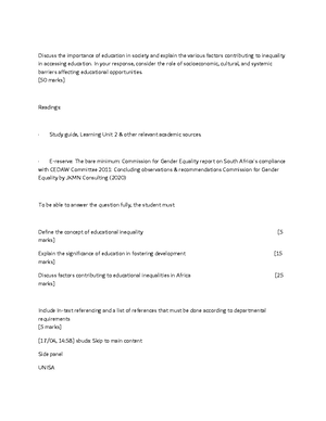 PLC1502 - Unisa - Understand The State - Studocu