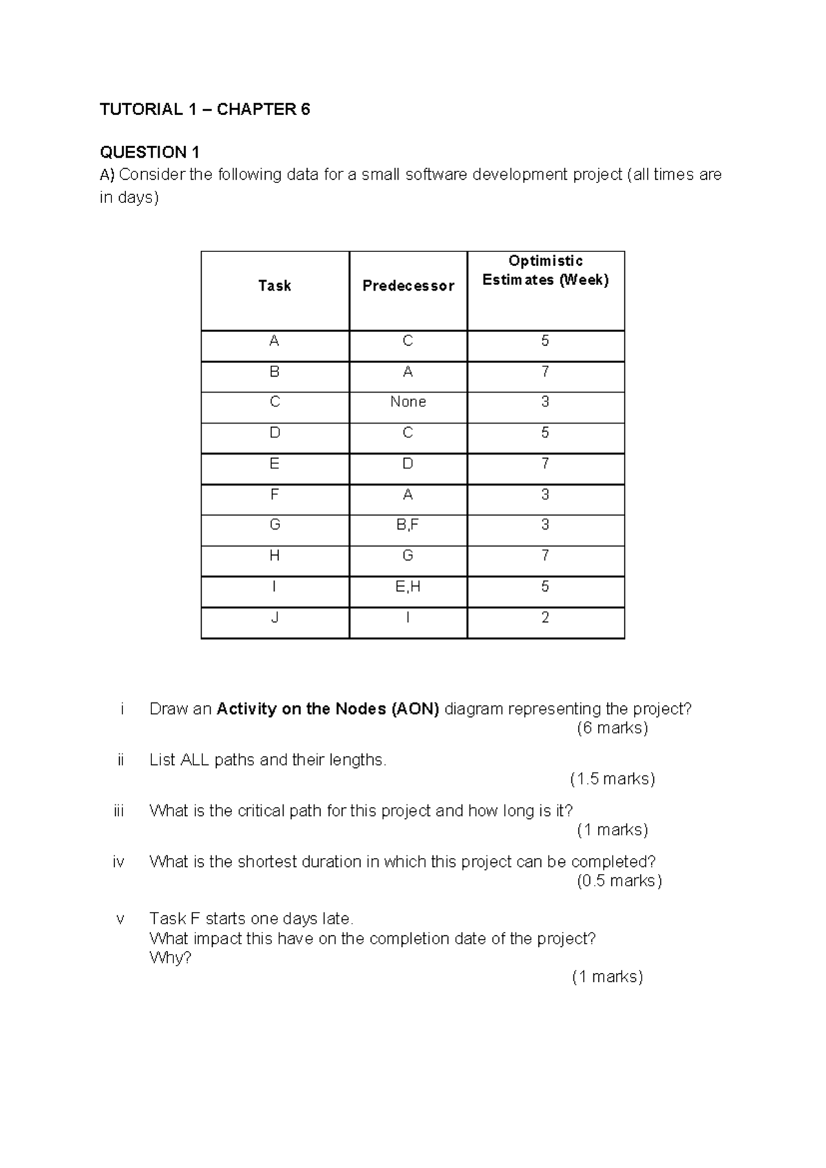 Tutorial 1 Chapter 6 20242 - TUTORIAL 1 – CHAPTER 6 QUESTION 1 A ...