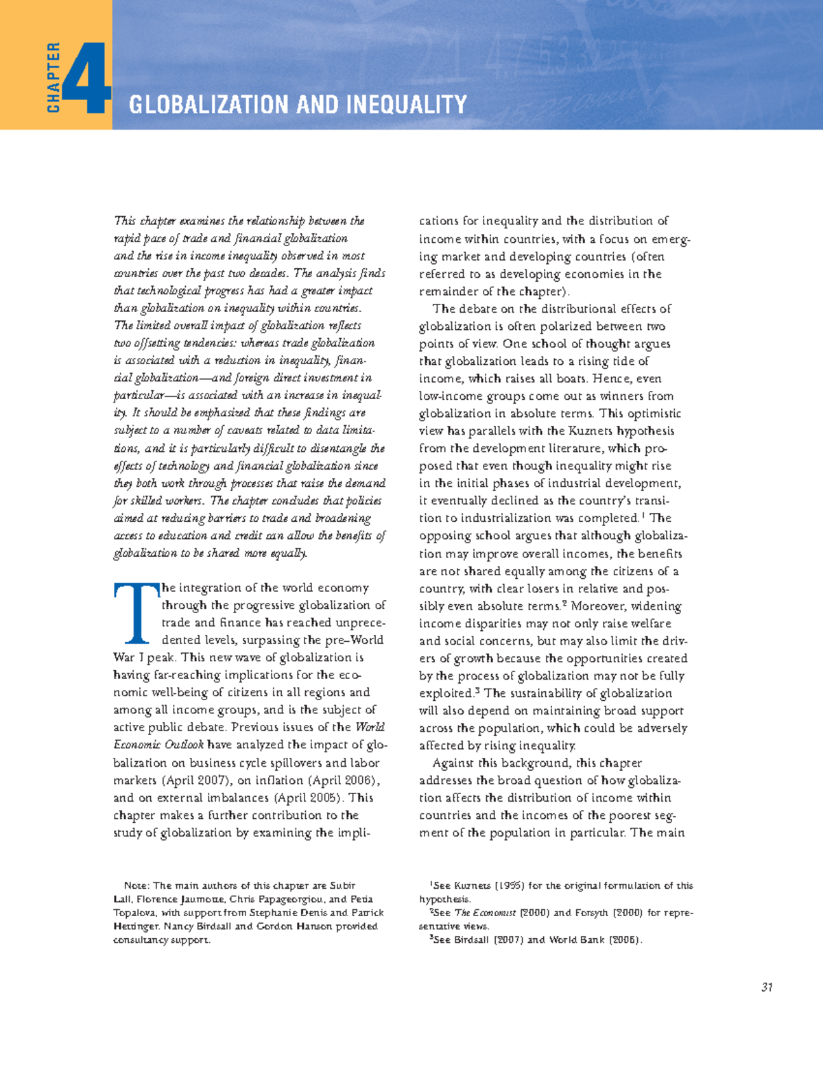 C4pdf - any - Globalization and inequality This chapter examines the ...