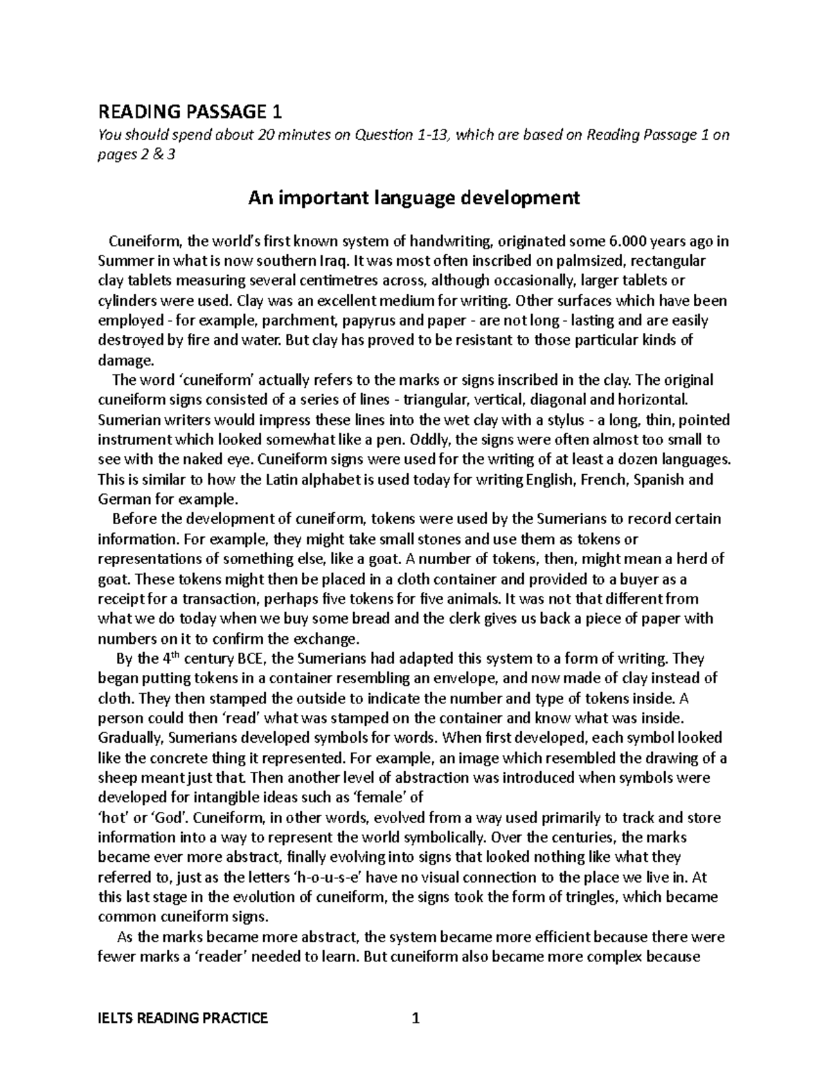 IELTS Reading Practice Material for 2025 - Studocu