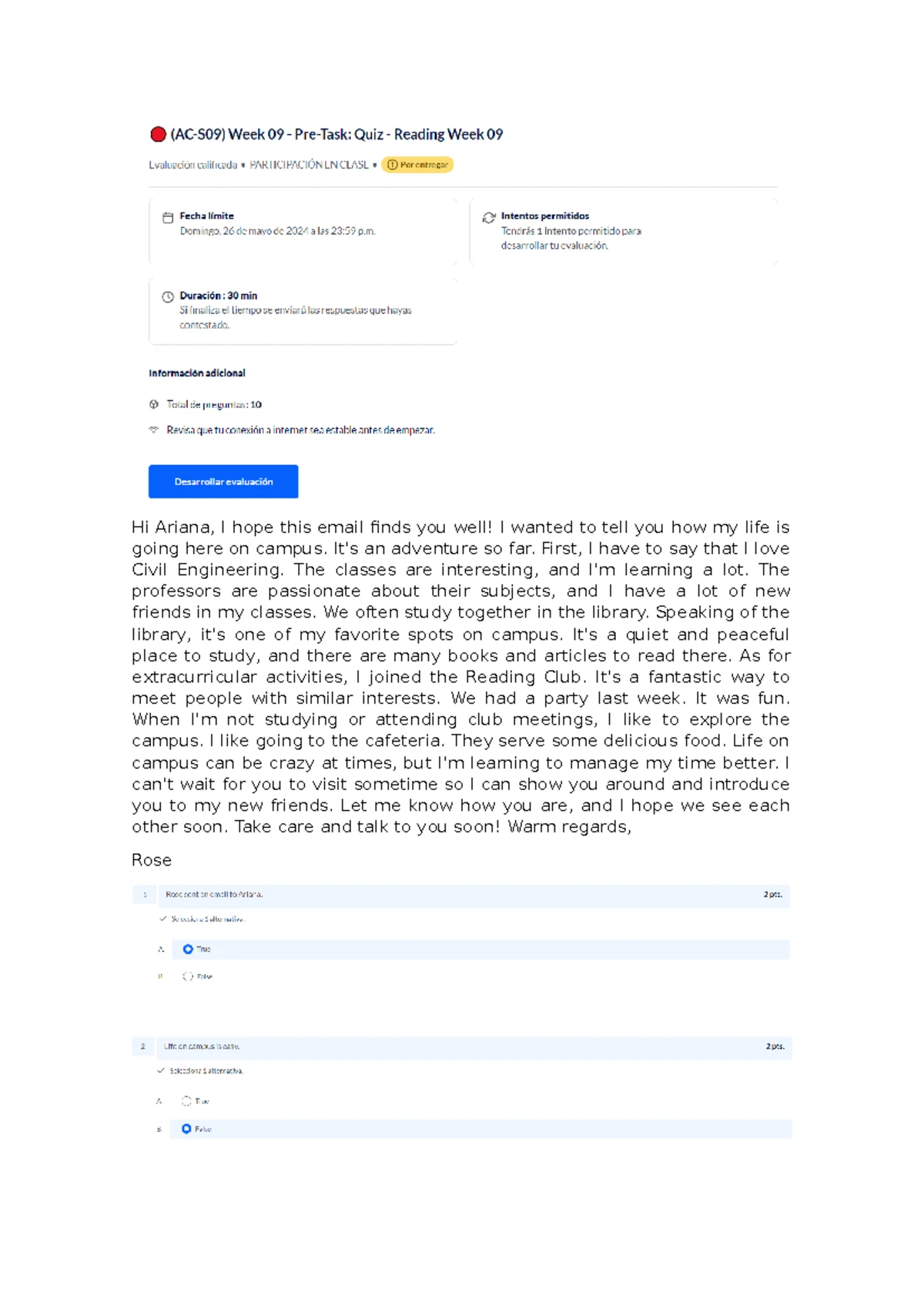 (AC-S09) Week 09 - Pre-Tas- Quiz - Reading Week 09 - Cursos Chat Calendario Ayuda Intento 1 (20 ...