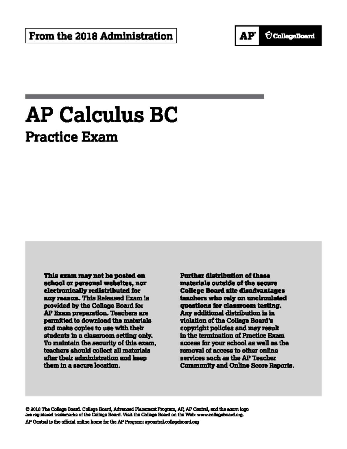 AP Calc BC 2018 Notes and Study Guide - Studocu
