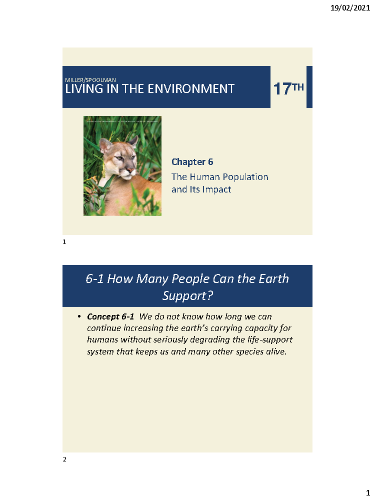 Chapter 6. Human Population Growth and Impact - Environmental Science ...