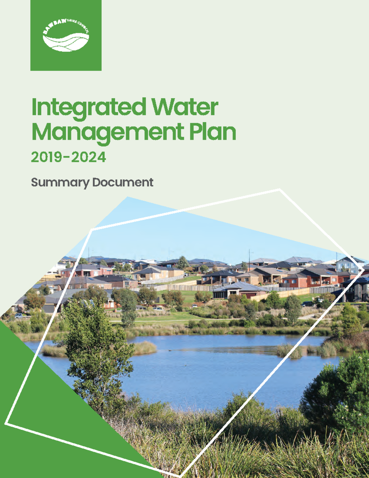 IWM Summary-Doc Final Oct-2019 - Integrated Water Management Plan 2019- Summary D ocument IWM ...