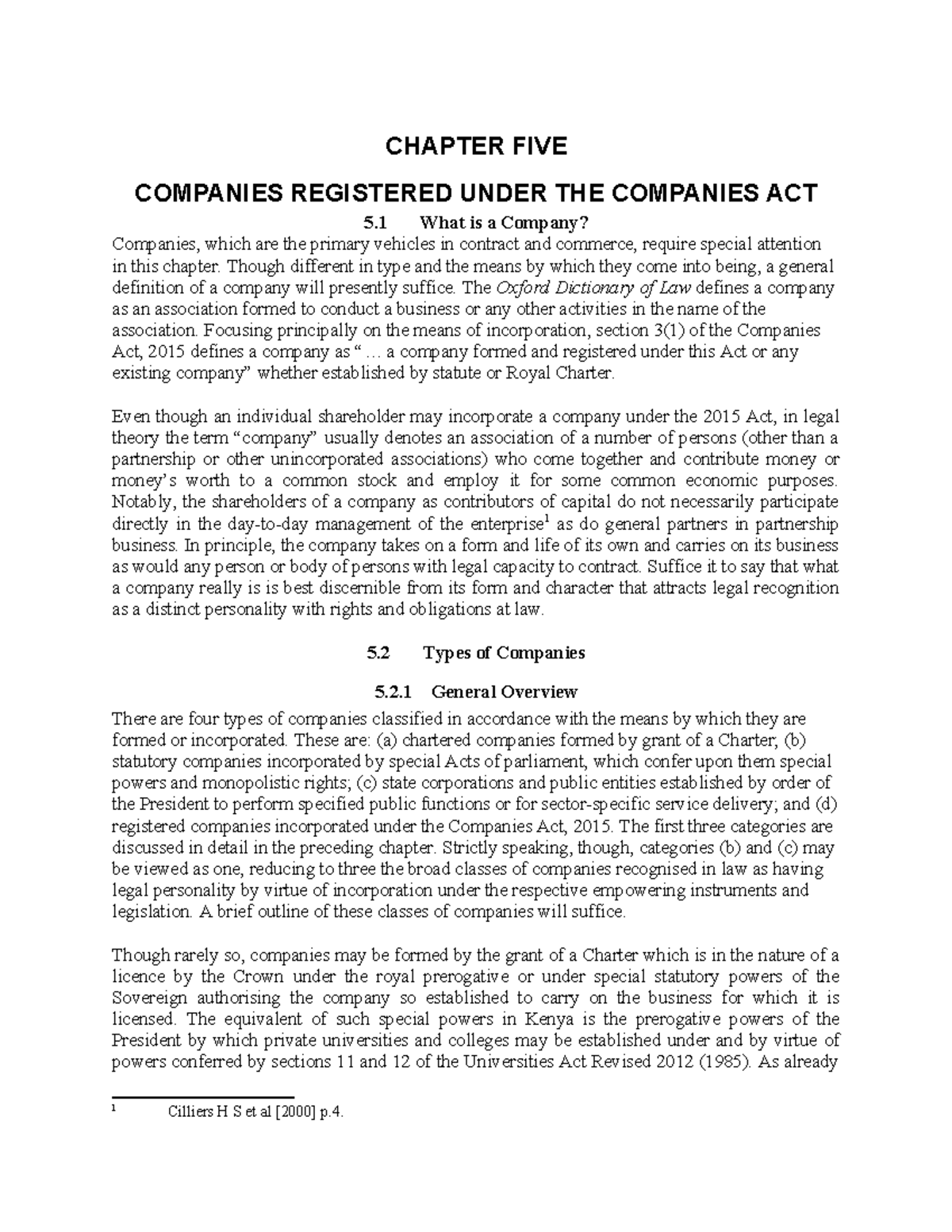 A Handbook of Company Law - Chapter 5: Types and Formation of Companies ...
