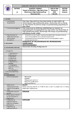 DLP for COT fil 7 - filipino - GRADE 7 DAILY LESSON PLAN (Pang-araw-araw na Banghay-aralin ...