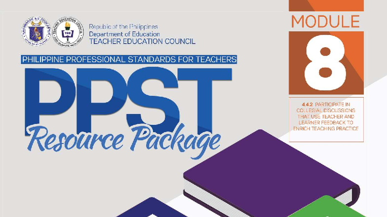 PPST Module 8: Engaging in Collegial Discussions for Teaching ...