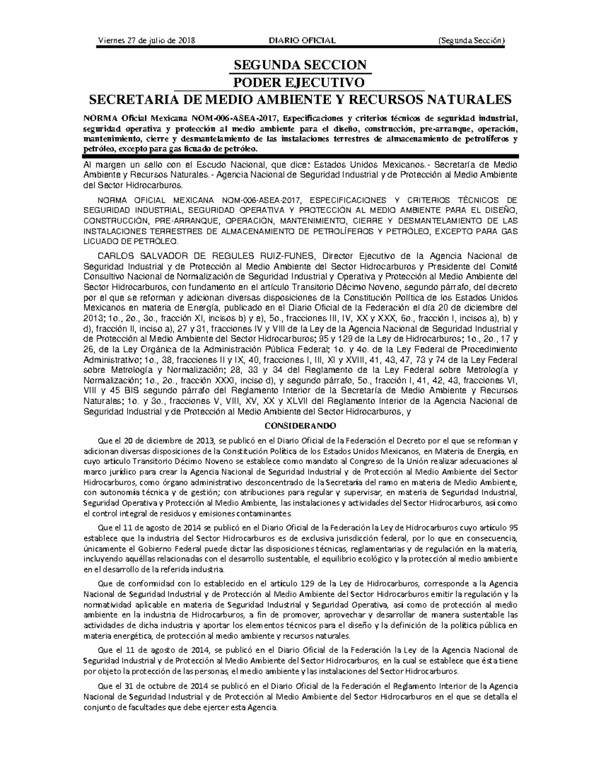 NOM-006-ASEA-2017: Especificaciones de Seguridad para Almacenamiento de ...