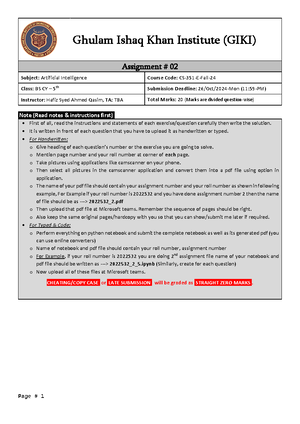 Ass no 4 - assignment 4 - Assignment no 4 Instructor Faraz Ghorsi Submitted By Name: Javeria ...