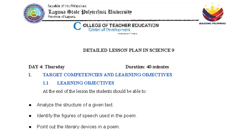 DLP SCI 9: Lesson Plan on "The Road Not Taken" by Frost - Studocu
