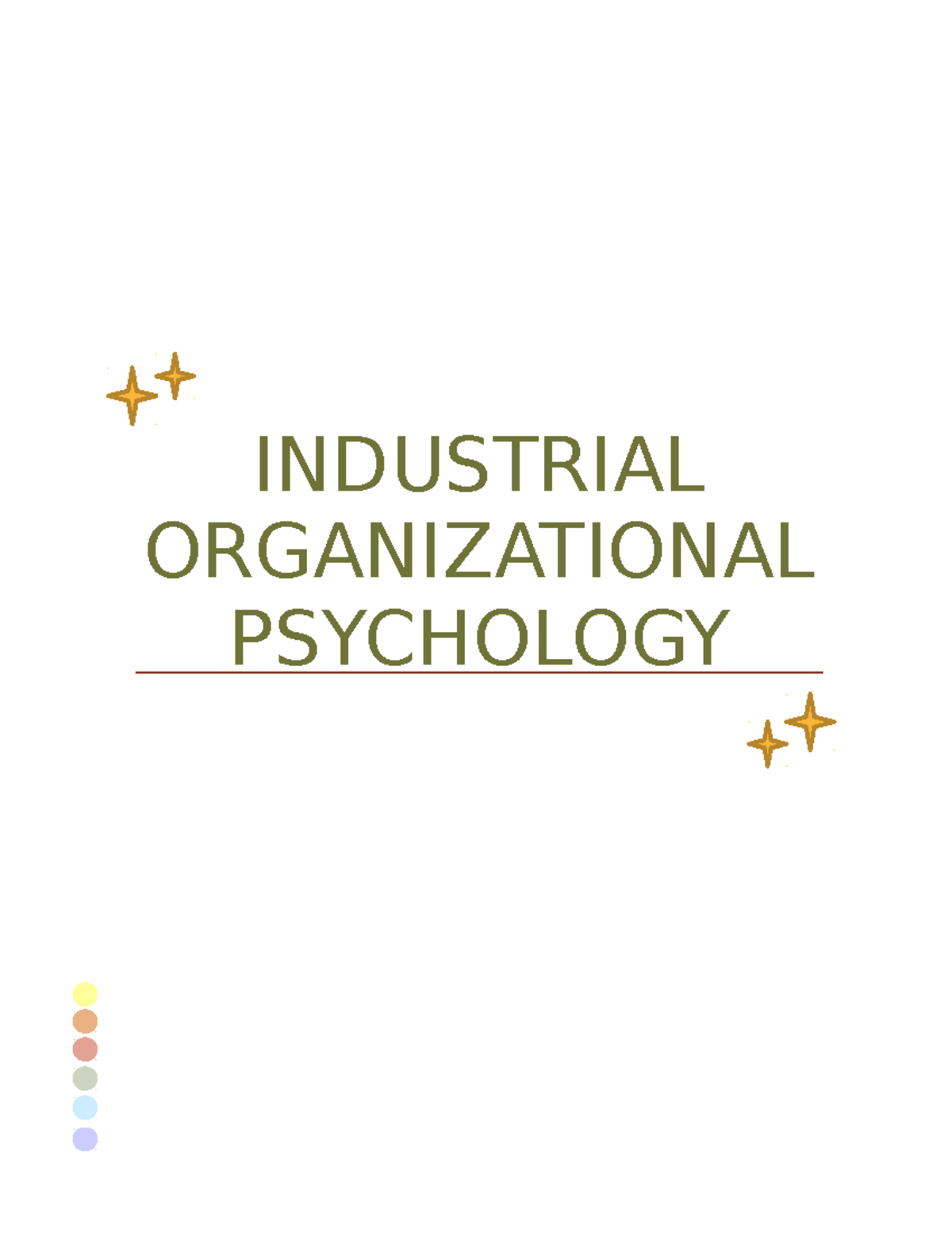 I/O Psychology: Introduction, Principles, and Applications Overview ...