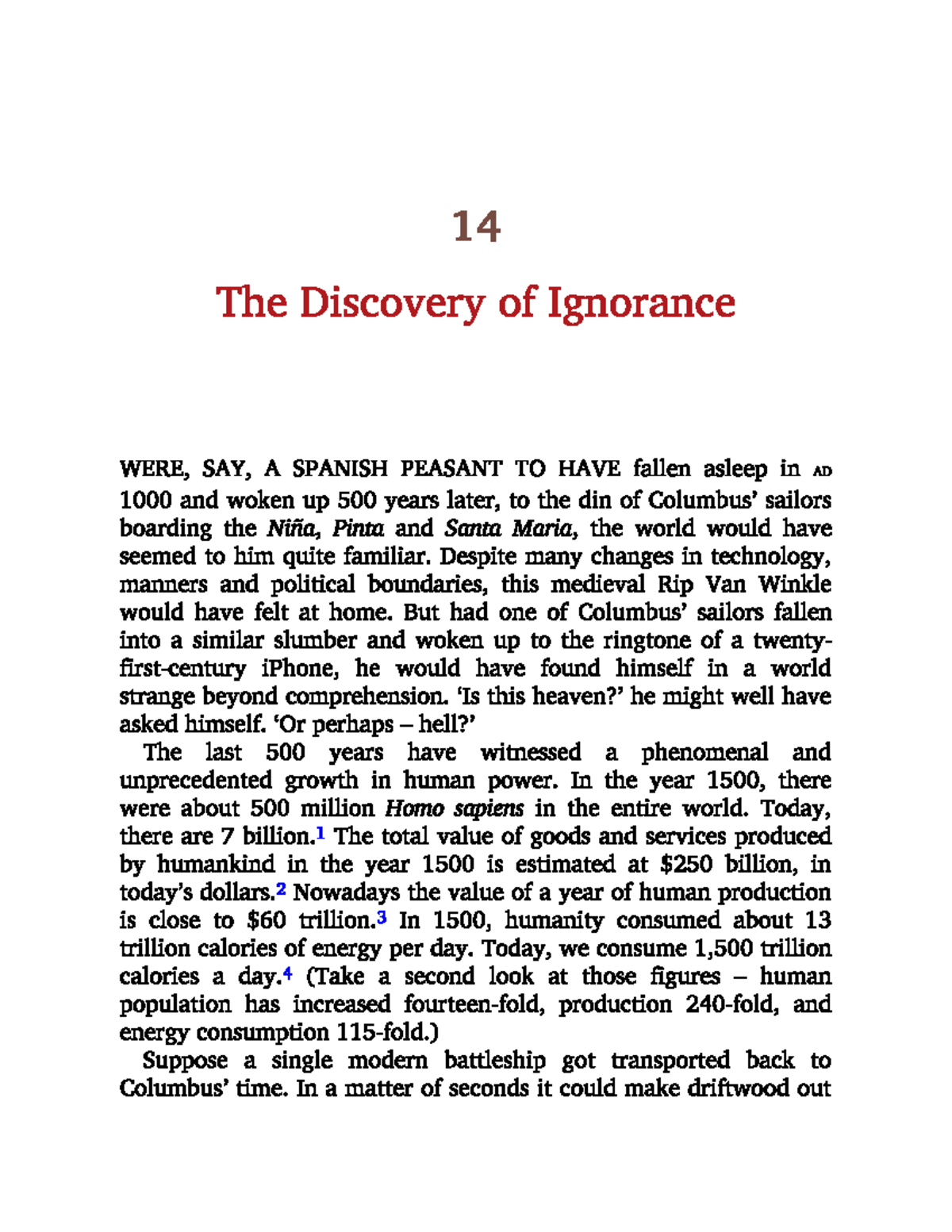 Sapiens: A Brief History of Humankind (Final Exam Study Notes, 2014 ...