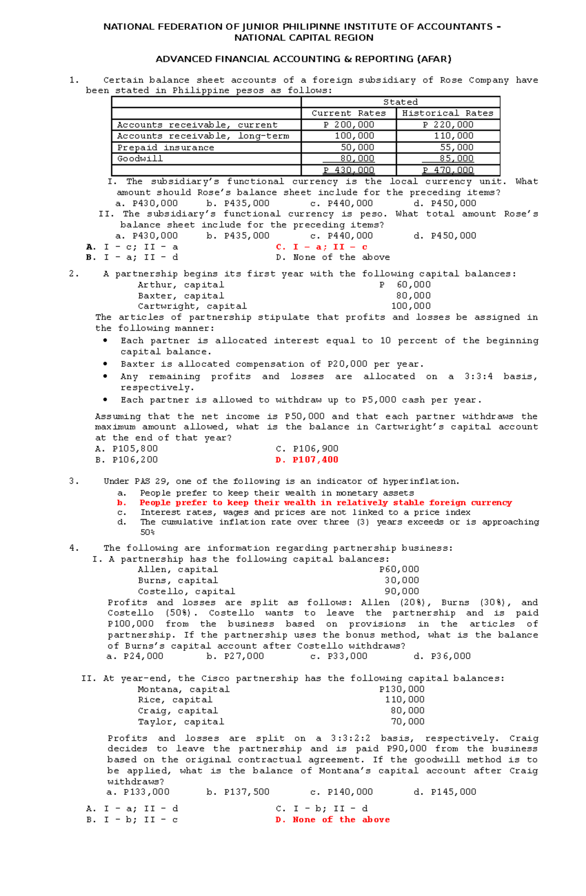 26294921 - Advanced Financial Accounting & Reporting Test Bank - Studocu